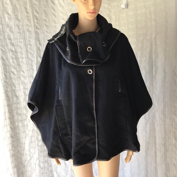 parvie | Jackets & Coats | Boho Pelerine Cape Coat Poncho Sz S To M ...